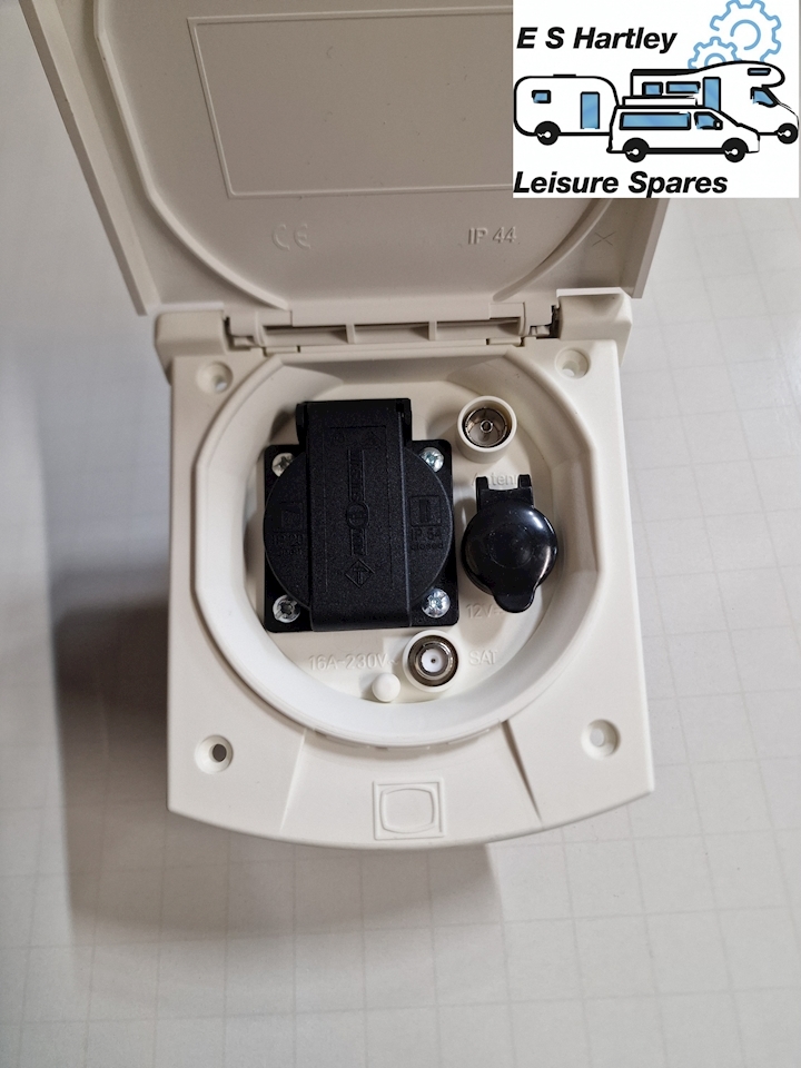 MAINS ELECTRIC INLET 240V MULTI-USE [100X100MM] | ESHartley Leisure Spares