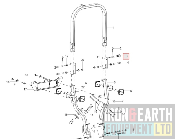 Rops Pin Assembly - H26 | Iron and Earth