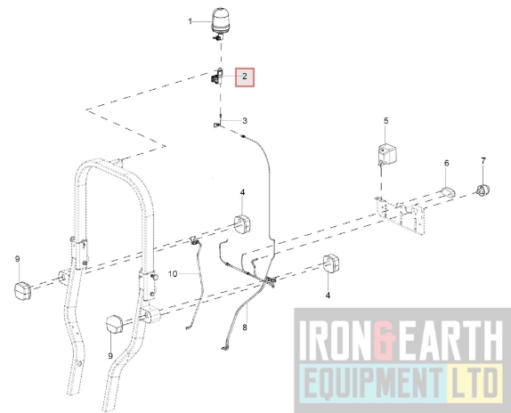 Beacon Mounting Bracket - Solis 26/26HST/50/60 | Iron and Earth