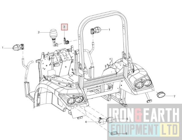Beacon Mounting Bracket - Solis 26/26HST/50/60 | Iron and Earth