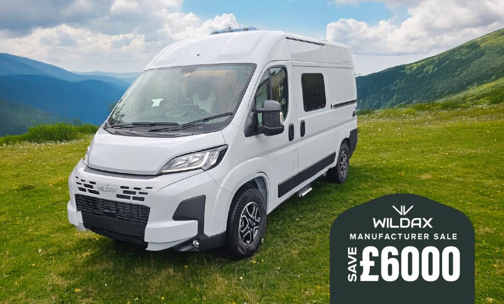 Save over £6000 on a New 2025 Wildax Motorhome at Geoff Cox